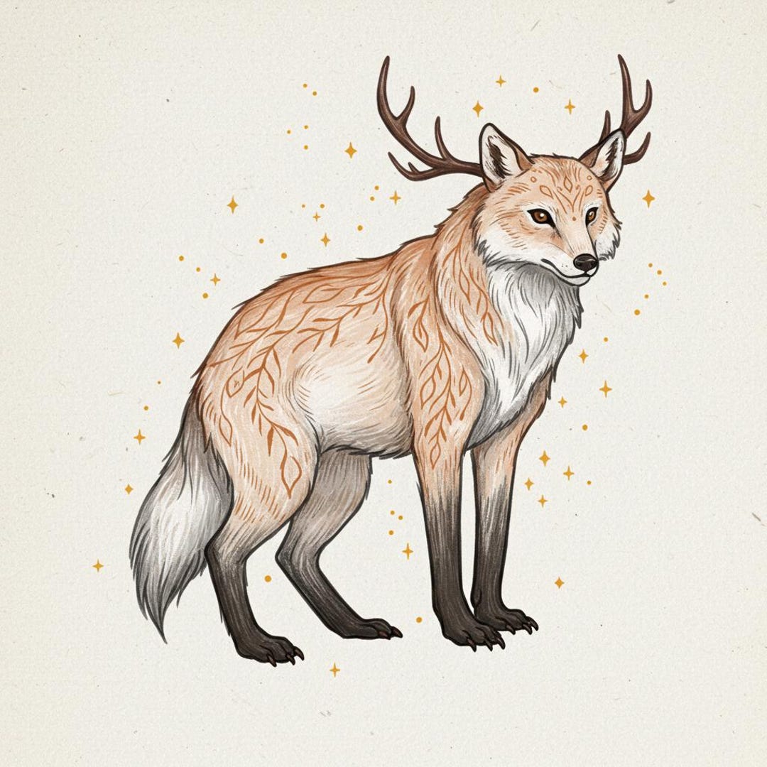 Spirit Animal Guide Illustration - Etsy