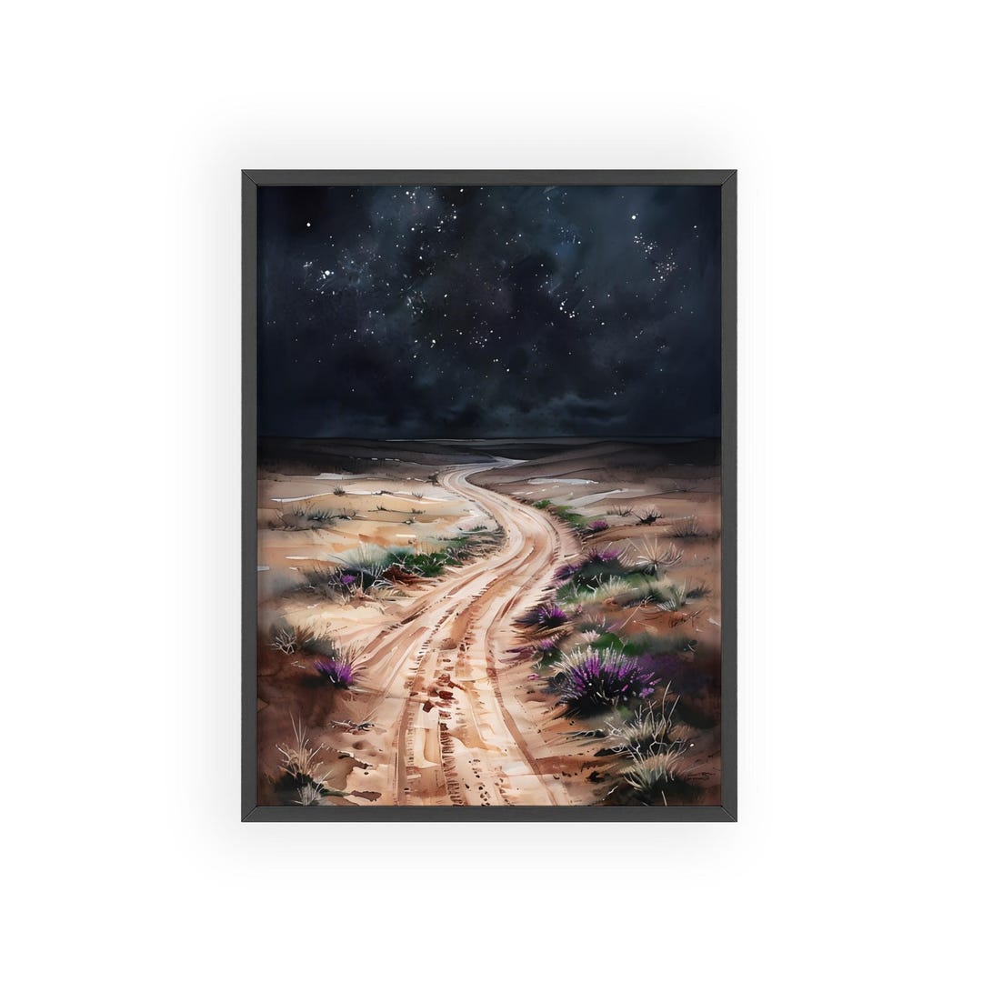 Desert Night Sky Posters, Wall Art Decor, Framed Prints, Nature ...