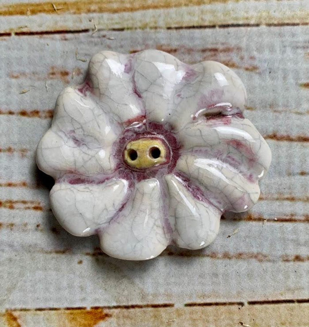 Statement Flower Button Ready to Ship 3 Colors Available - Etsy