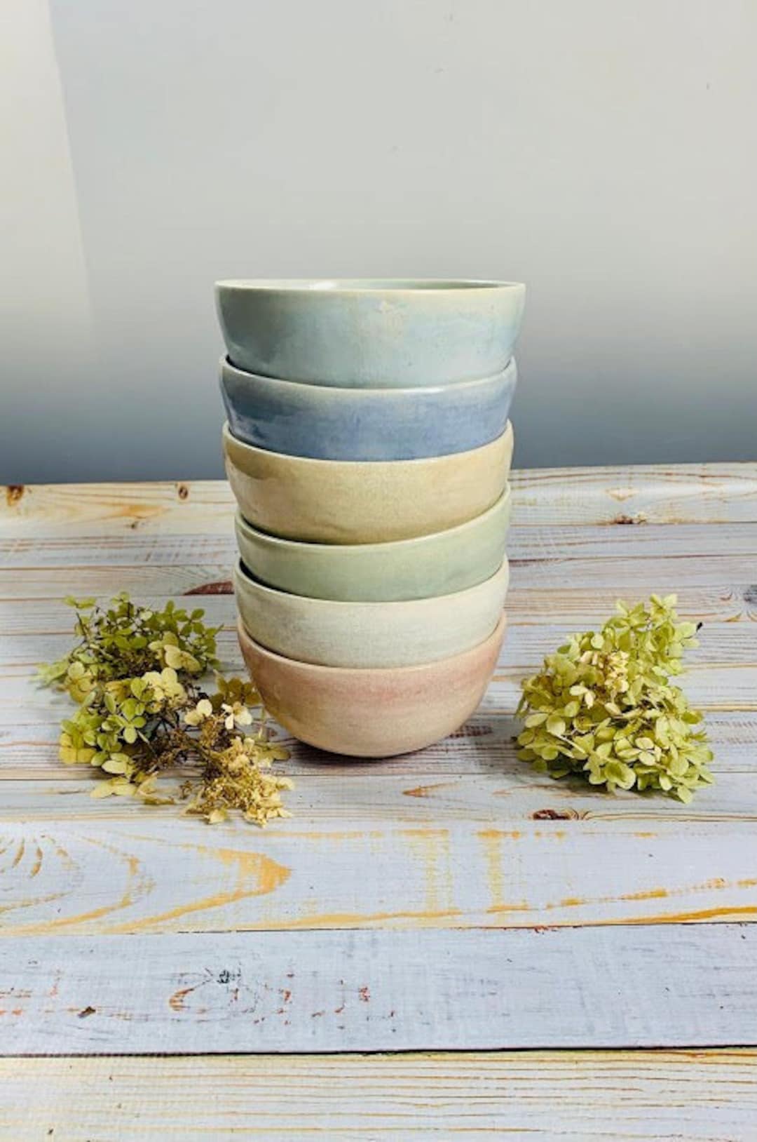 Pastel Soup/cereal Bowl by Leslie Freeman - Etsy