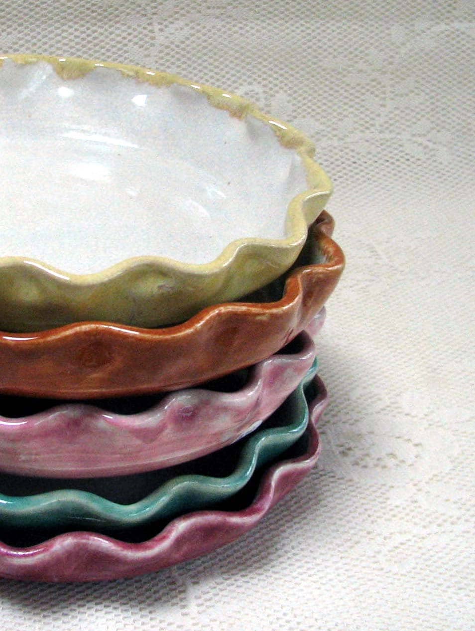 READY TO SHIP Pie Plates Mini Pie Plates Handmade Stoneware - Etsy