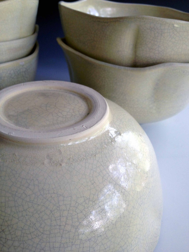 READY TO SHIP Set of Six Altered Soup/cereal Bowl Stoneware - Etsy