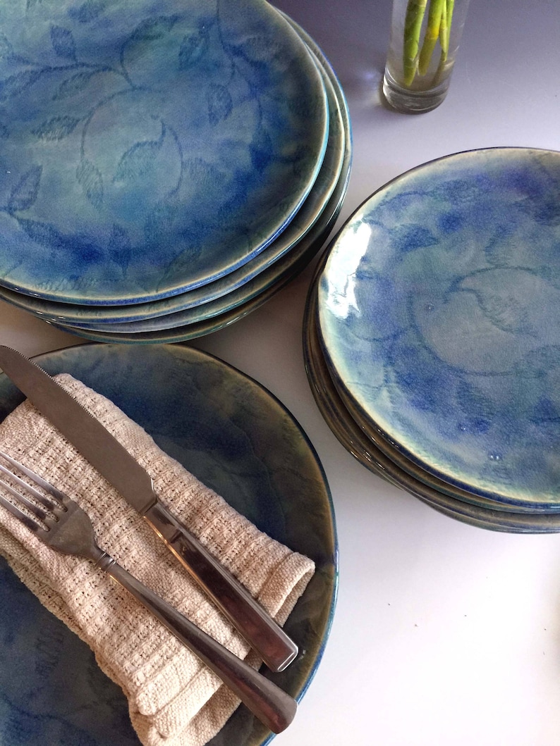 Patterned Dinnerware Sets Place Settings by Leslie Freeman | Etsy