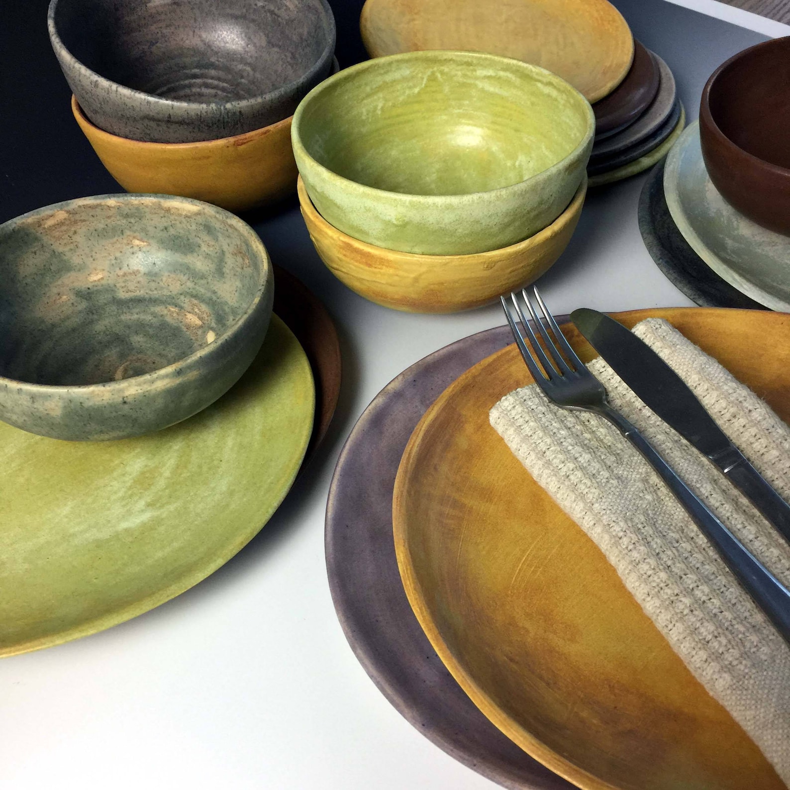 NEW Matte Glazed, Organic, Farm Table Stoneware Dinnerware Sets by ...