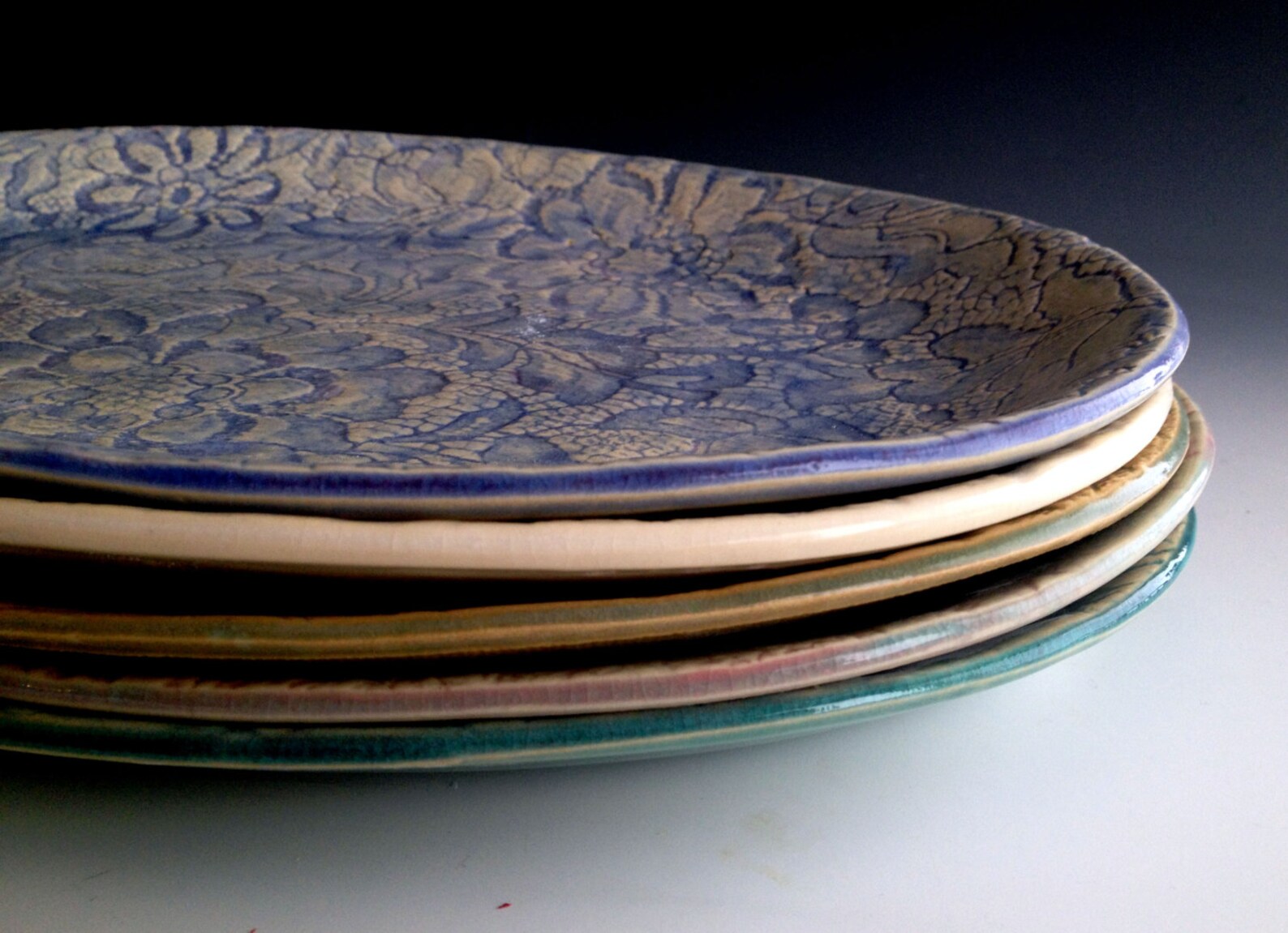 Lace Plates Six Colors Two Sizes to Choose From Lace Plates - Etsy