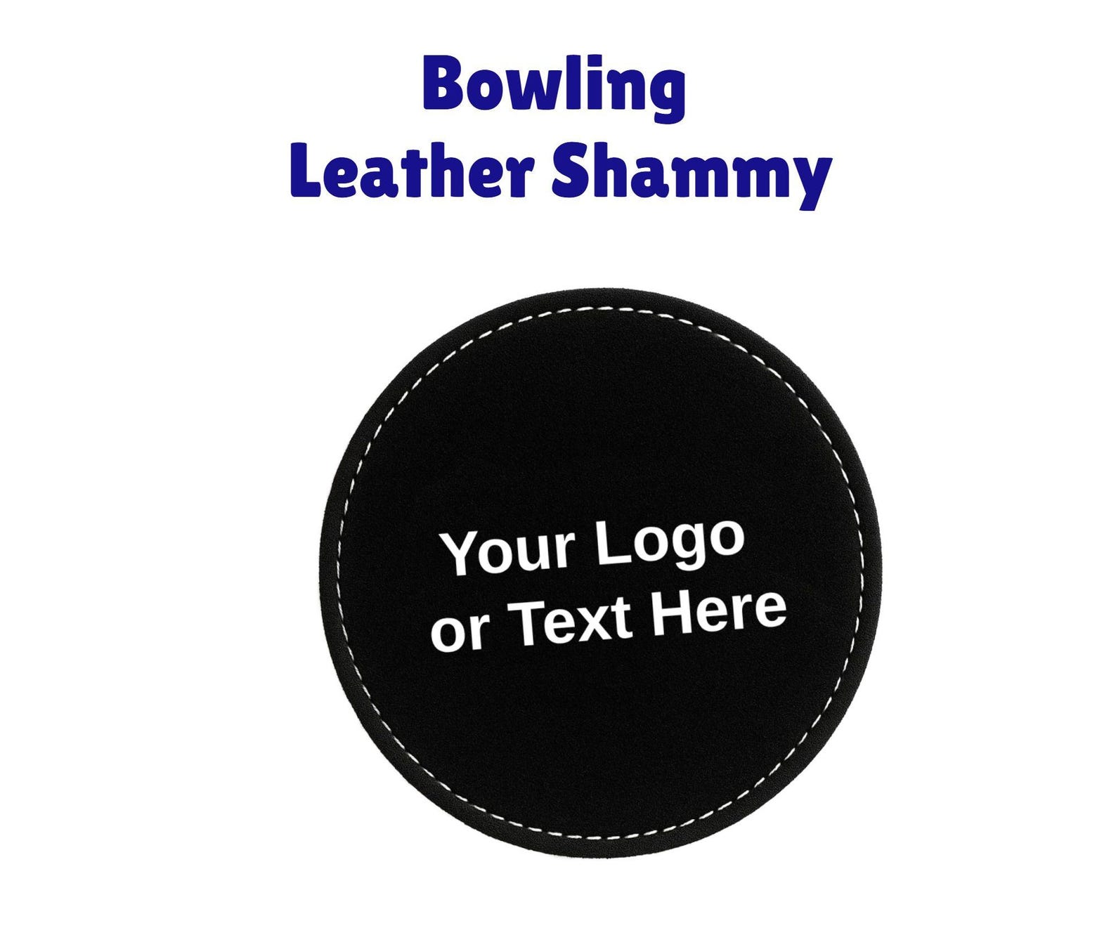 Custom Bowling Leather Shammy Disc: Personalized Oil Removal Accessory ...