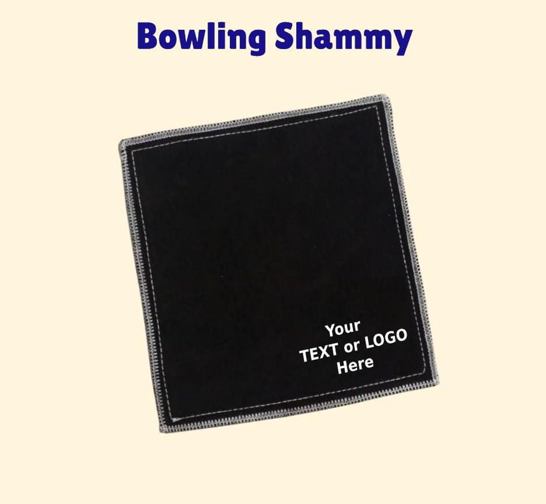 Custom Bowling Leather Shammy Black, Add Your Logo or Text ...