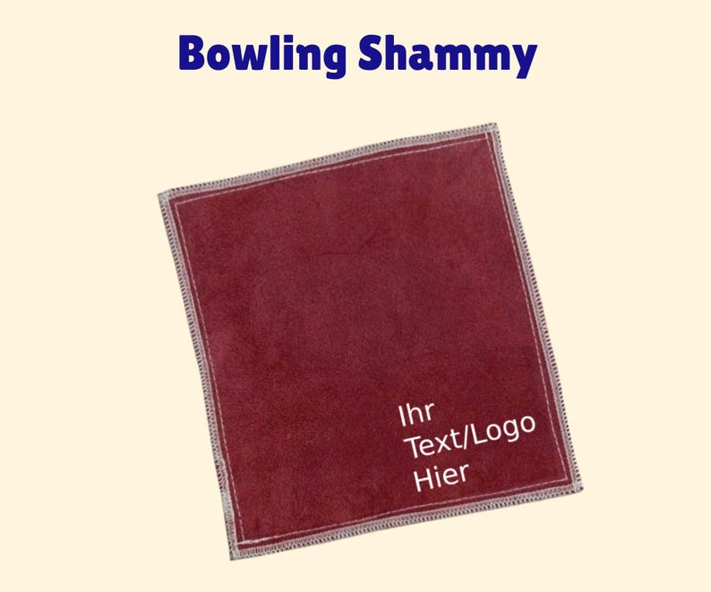 Custom Leather Bowling Shammy, Personalized Ball Cleaner, Grip Enhancer ...