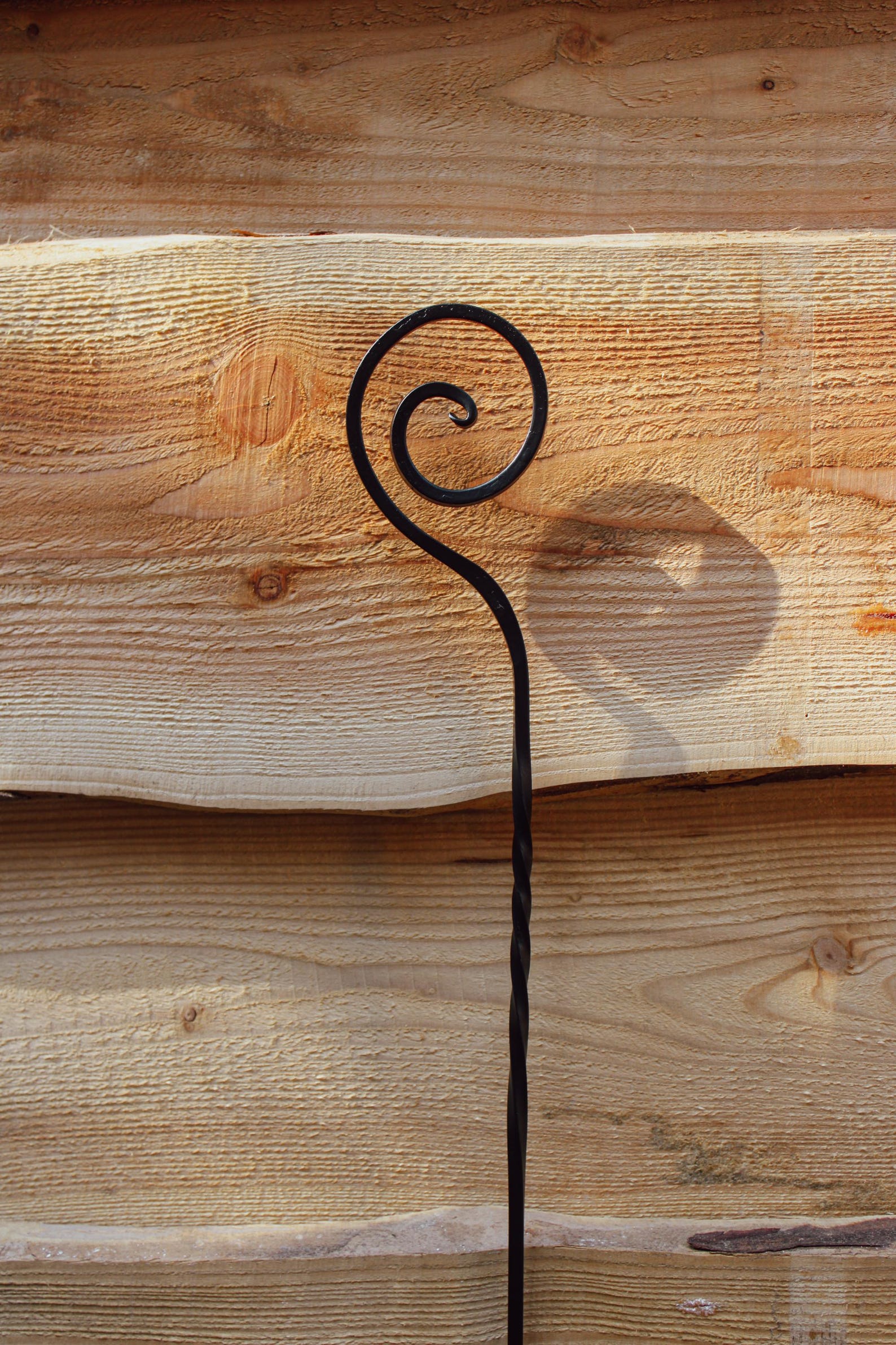 Set of 5 | Hand-forged Plant Stakes | Metal Trellis | Metal Garden ...