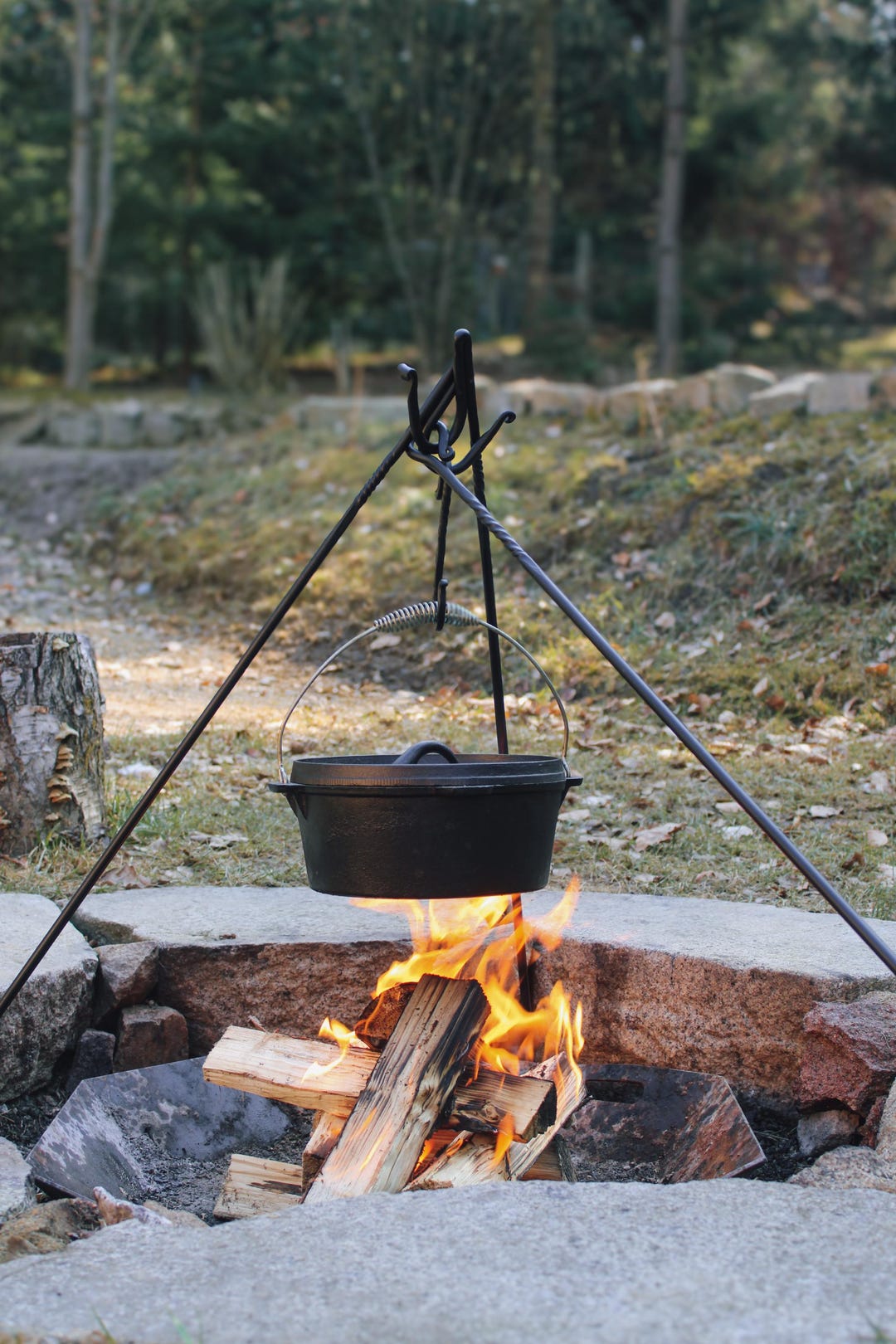 Tripod for Fire Pit | Outdoor Kitchen Set | Kettle Goulash Tripod ...
