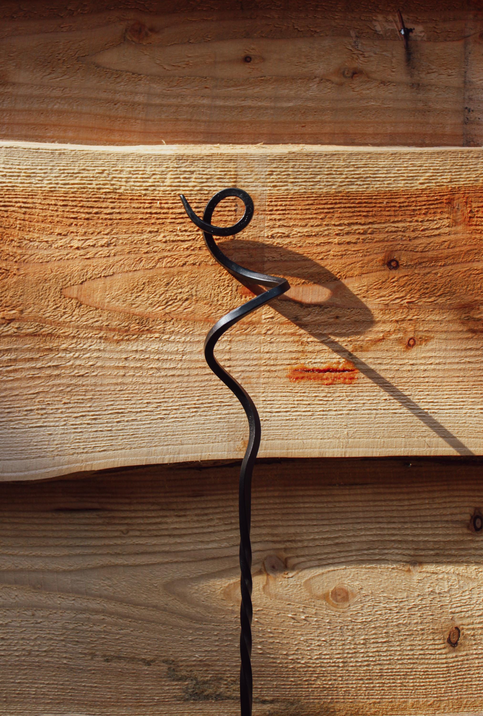 Set of 5 | Hand-forged Plant Stakes | Metal Trellis | Metal Garden ...