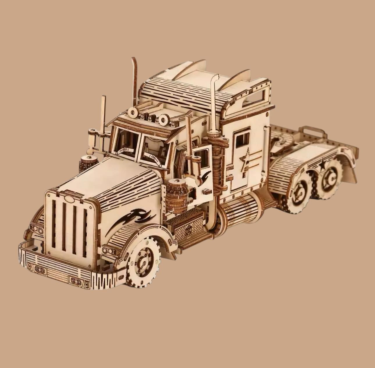 3D Wooden Car Truck Puzzle Scale Model DIY Model Kit Craft Gift Home ...