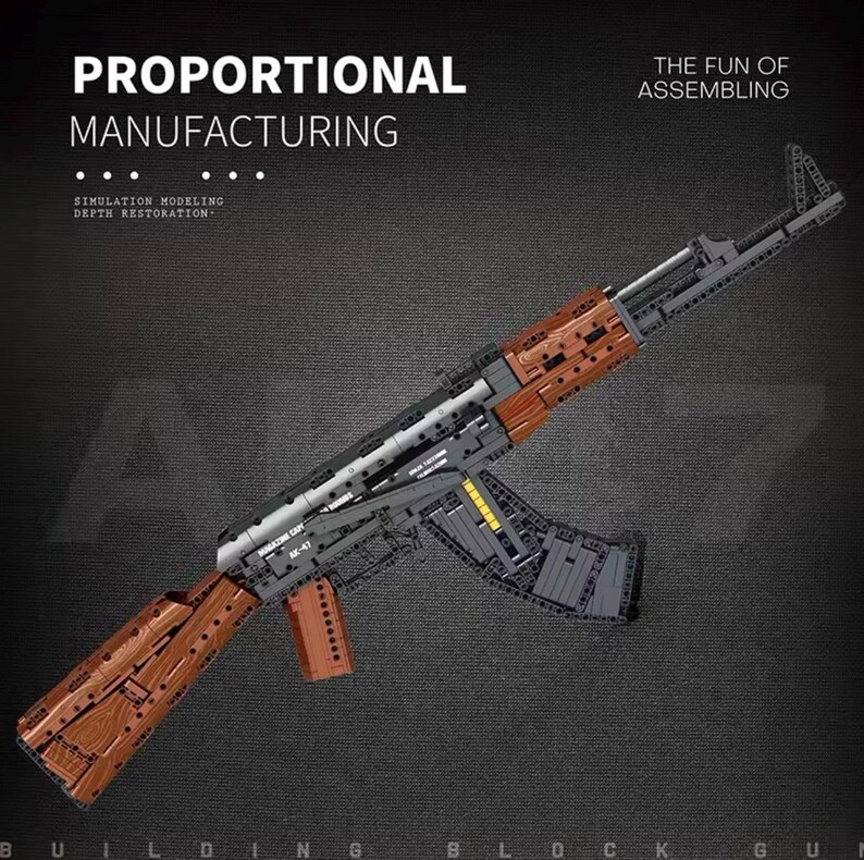 AK47 Assault Rifle Building Blocks - Etsy