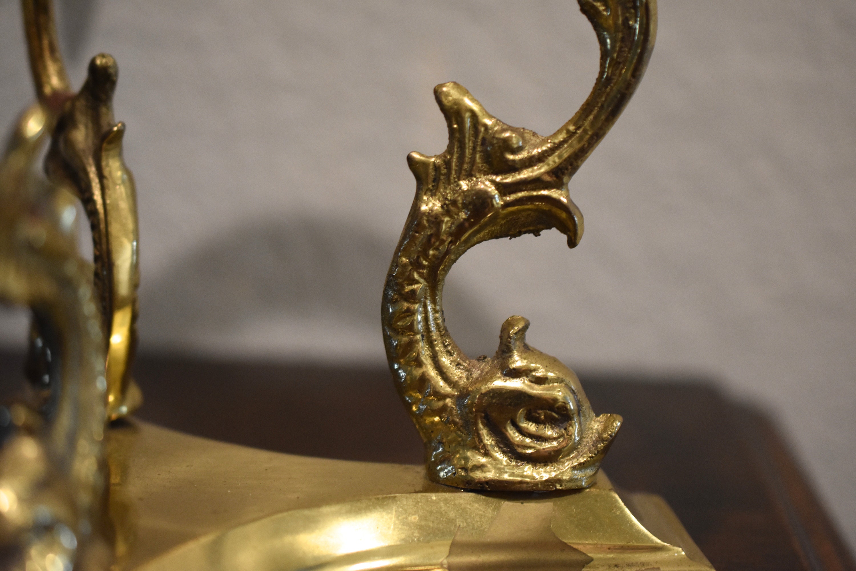 Vintage Brass Koi Fish Display Stand for Large Rock Sphere or | Etsy