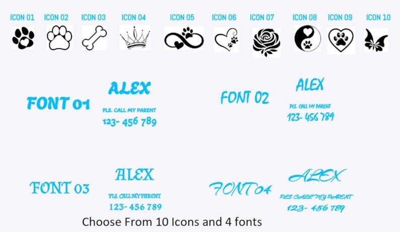 Personalized Dog ID Tag, Custom Laser Engraved Aluminum Bone Tag, Pet ...