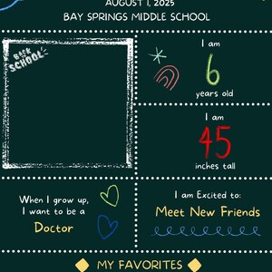 First Day of School - Social Media Post Template - Etsy