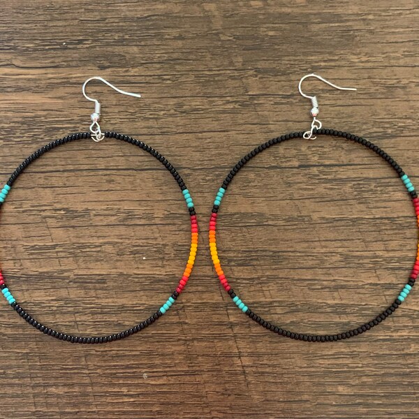 Native American Beaded Earrings - Etsy