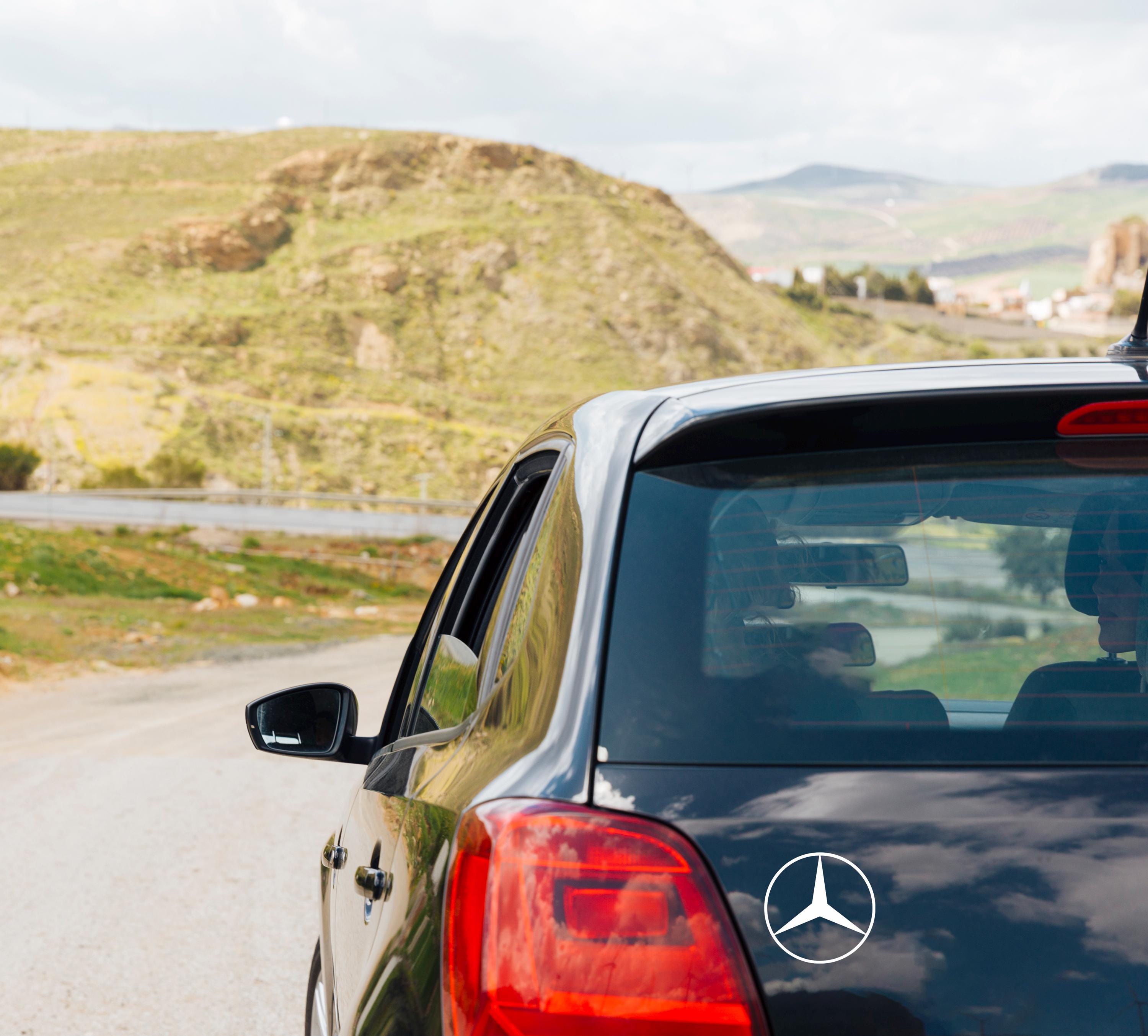 Set of 16 Small Mercedes Logo Vinyl Decals – Perfect for Cars, Phones ...