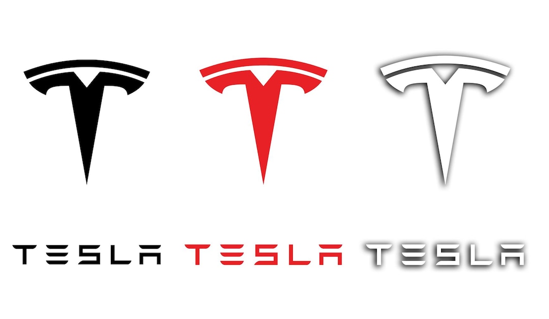 Tesla Logo Vinyl Decals, Small Stickers, Car & Phone Set of 6 (digital ...