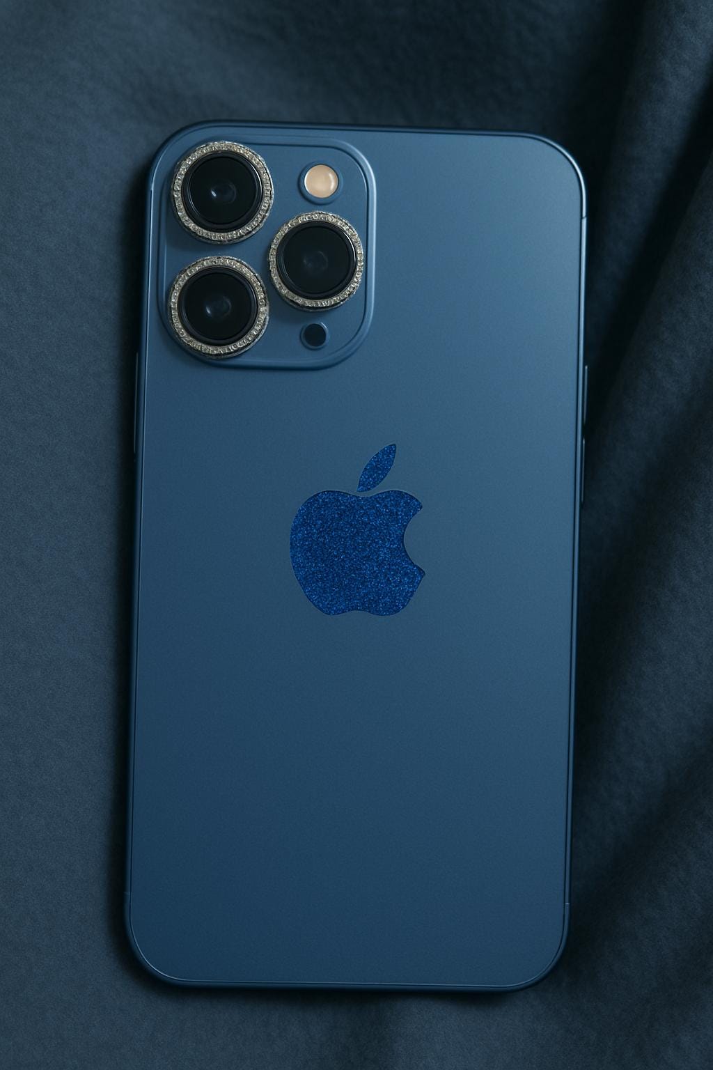 Apple Logo Decal, Shine iPhone Logo Sticker, Glitter Apple Decal ...