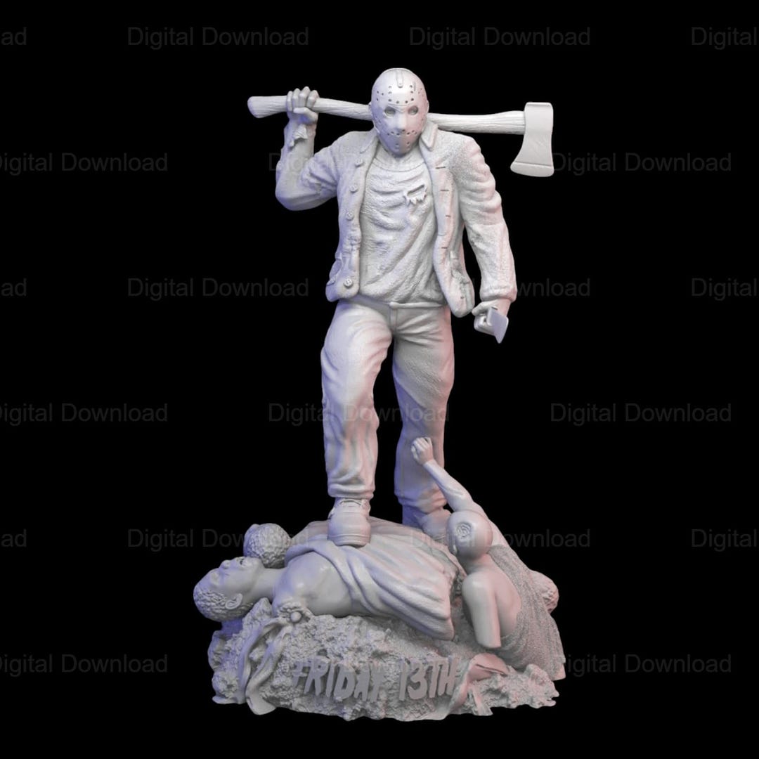 Friday 13th - Jason 3D Model - Etsy