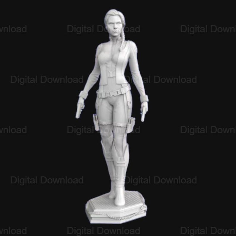 Black Widow Statue 3d Model Etsy 8222