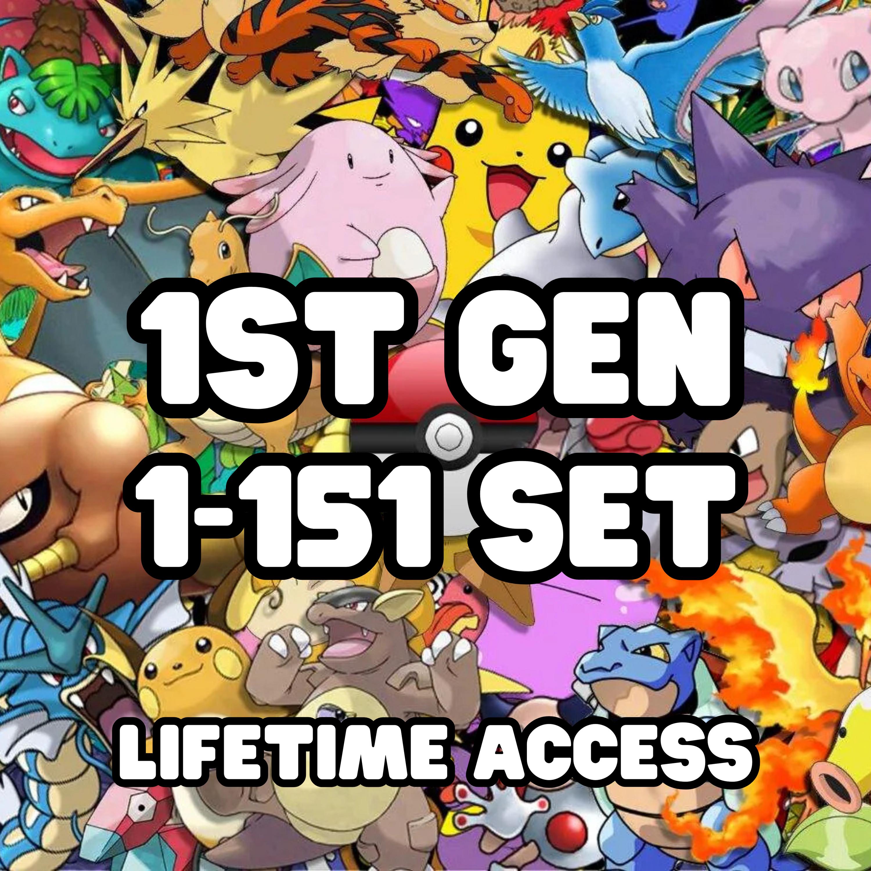 Pokemon 1st Gen STL Pack - Etsy