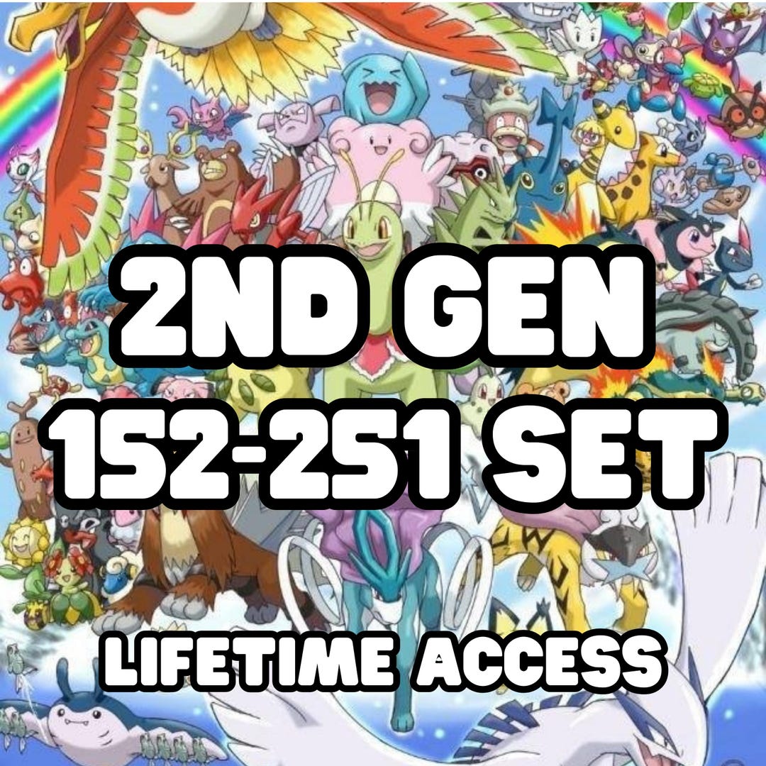 Pokemon 2nd Gen STL Pack - Etsy