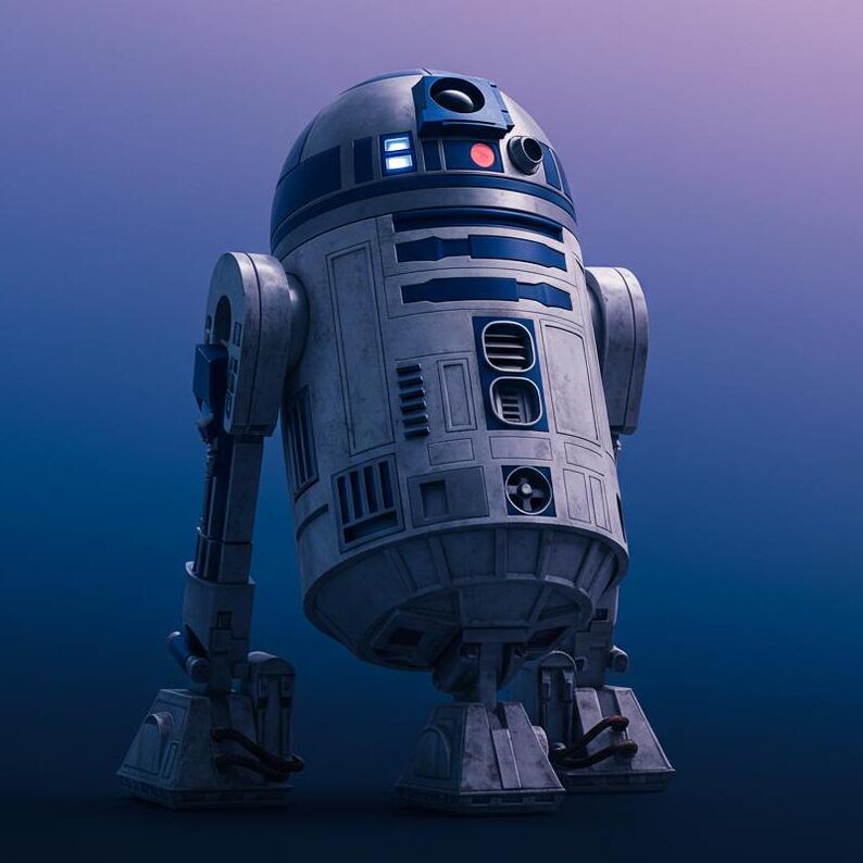 Star Wars - R2D2 3D Model Print Files - Etsy