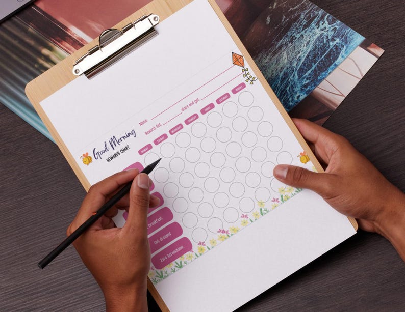 Printable Morning Routine Chart for Kids | Habit Tracker, Reward System ...