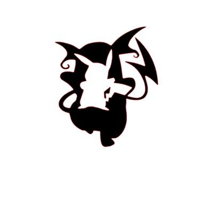 Pikachu Evolution Decal - Etsy