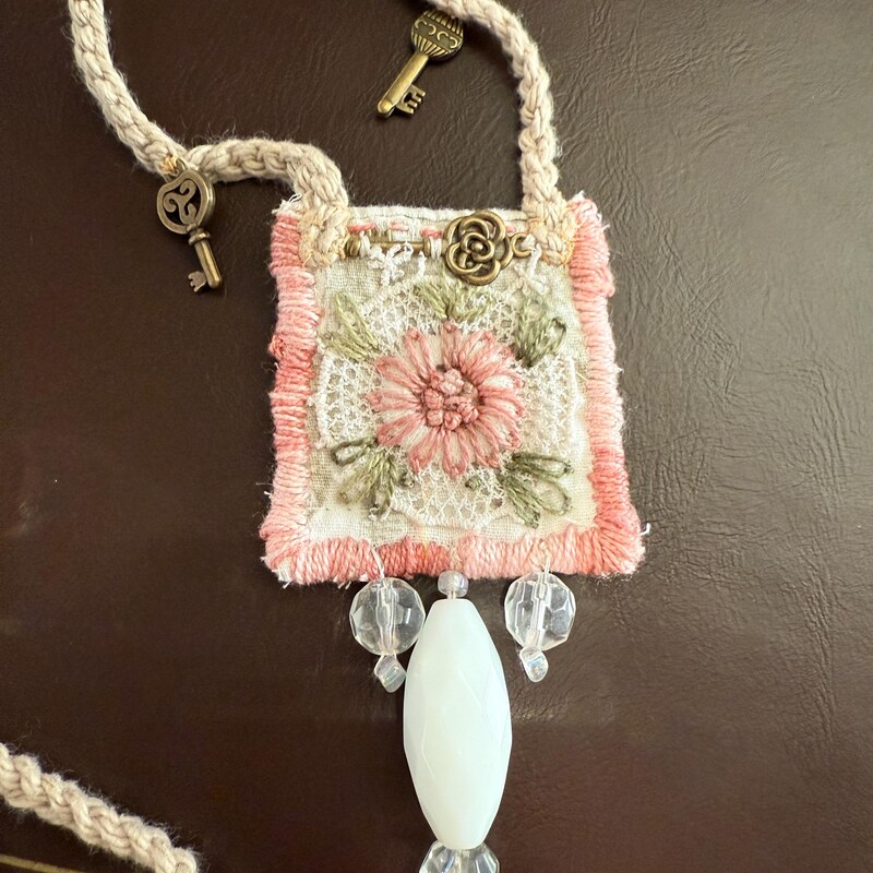 Fabric Amulet Necklace - Etsy
