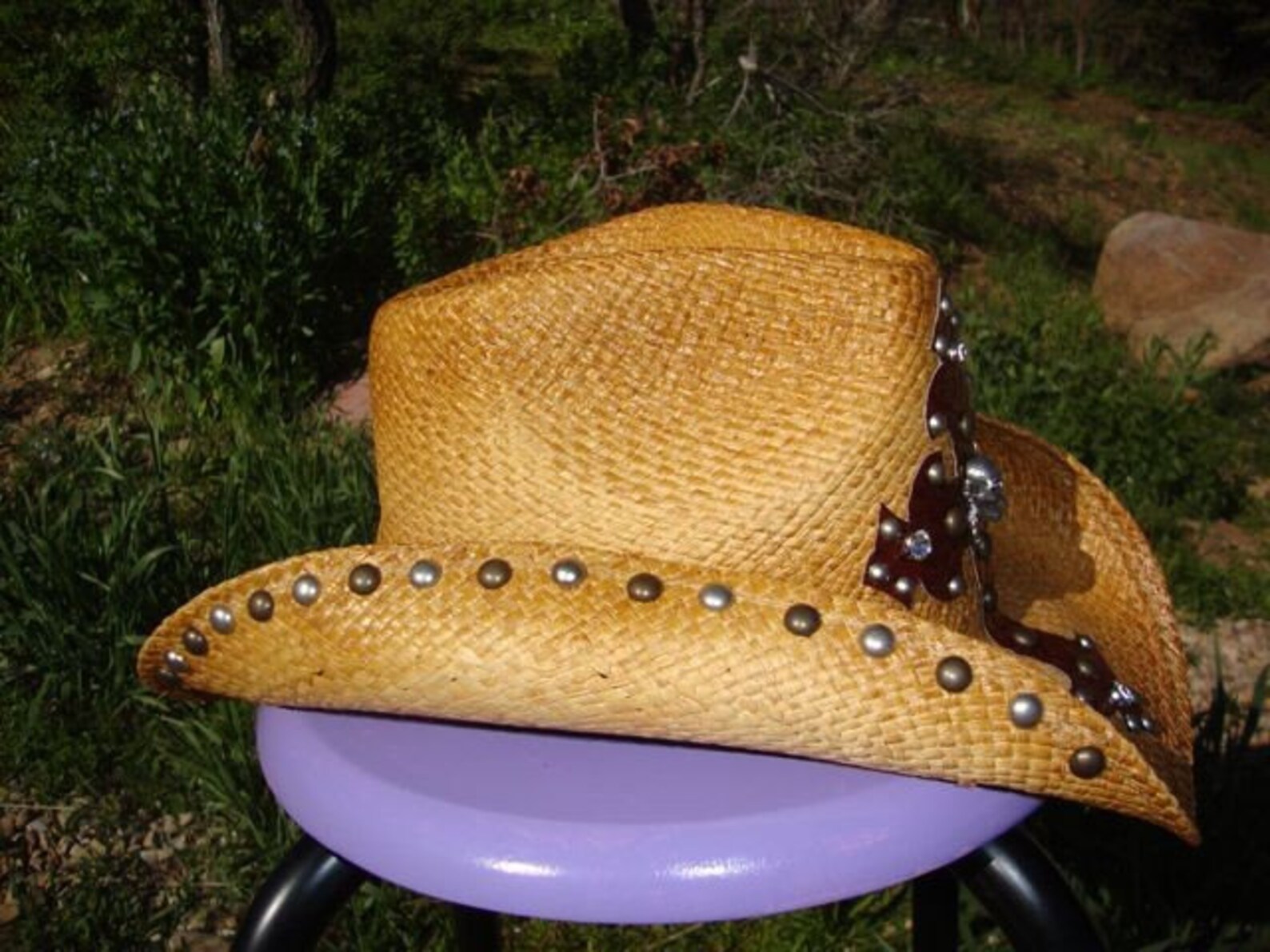 Handmade Custom Cowboy Hat Brown Royal Cross - Etsy