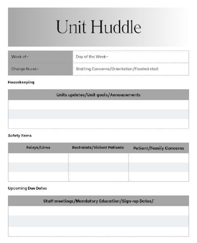 Unit Huddle - Etsy
