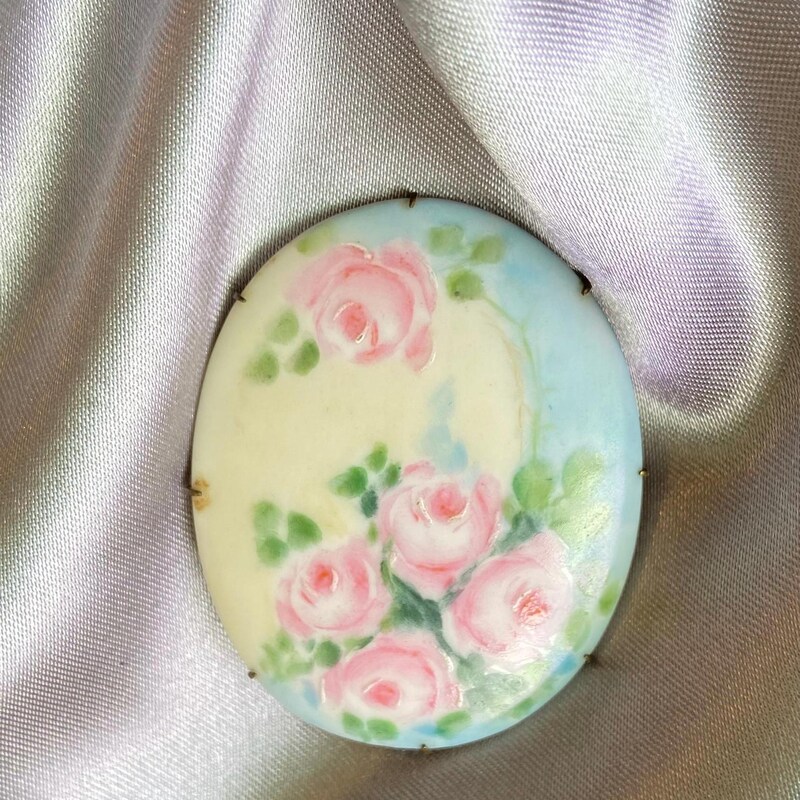 Porcelain Brooch - Etsy