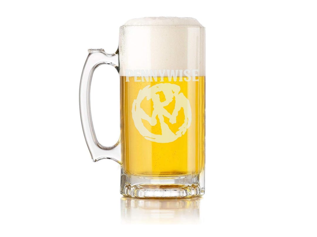 Pennywise Beer Stein With Handle Large 16oz Heavy Duty Premium Freezer ...