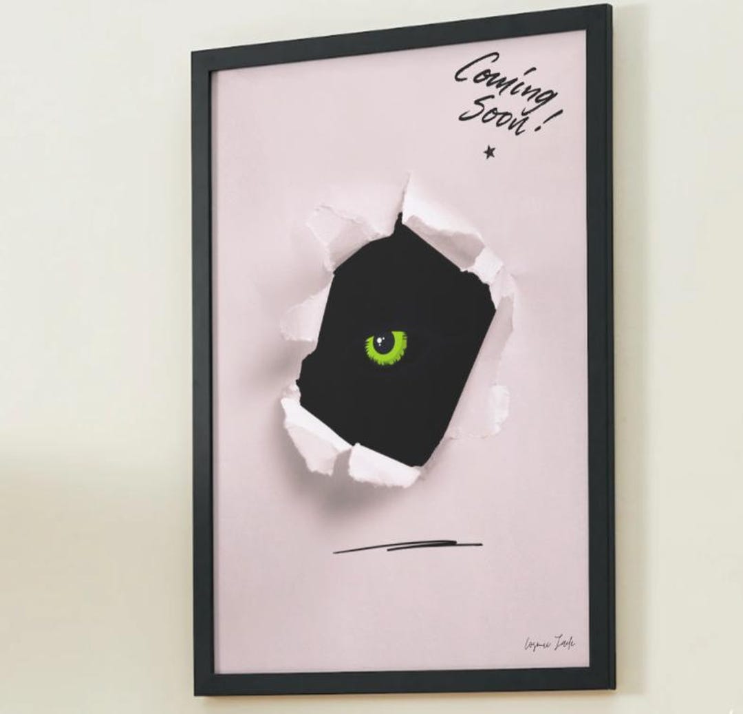 Coming Soon Illustration, Minimalist and Enigmatic Design, Unique Wall ...
