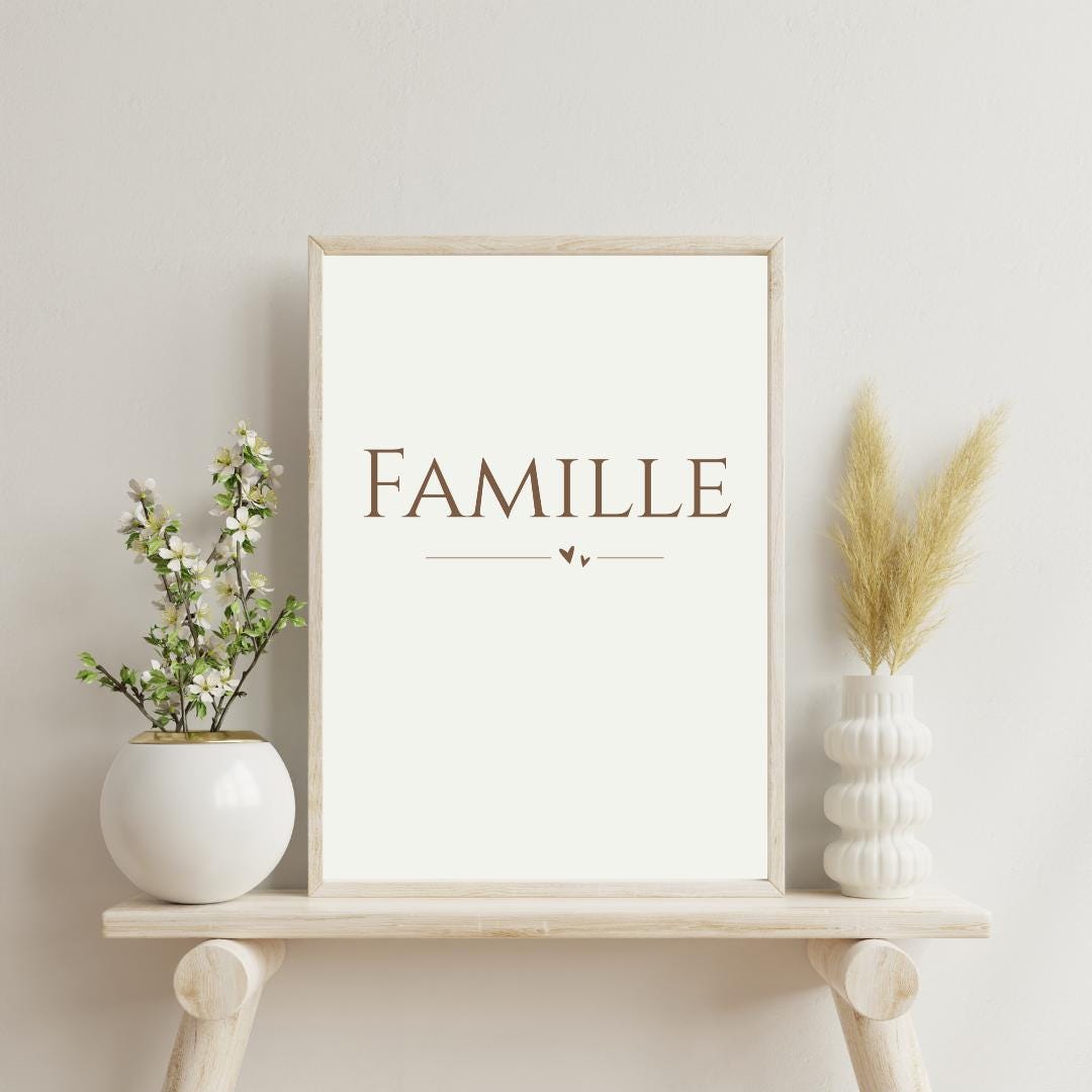 Minimalist Family Poster, Love Family Wall Art, Family Wall Decor ...