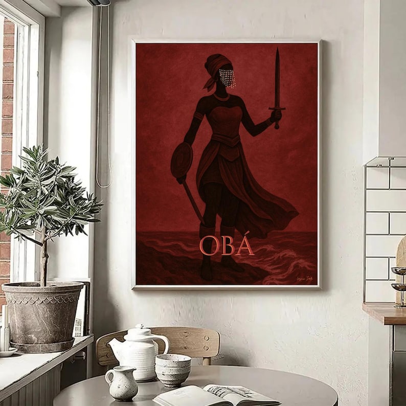 Oba Orixa Art - Obba Nani, Orisha Art, Candomble Art, Candomble ...
