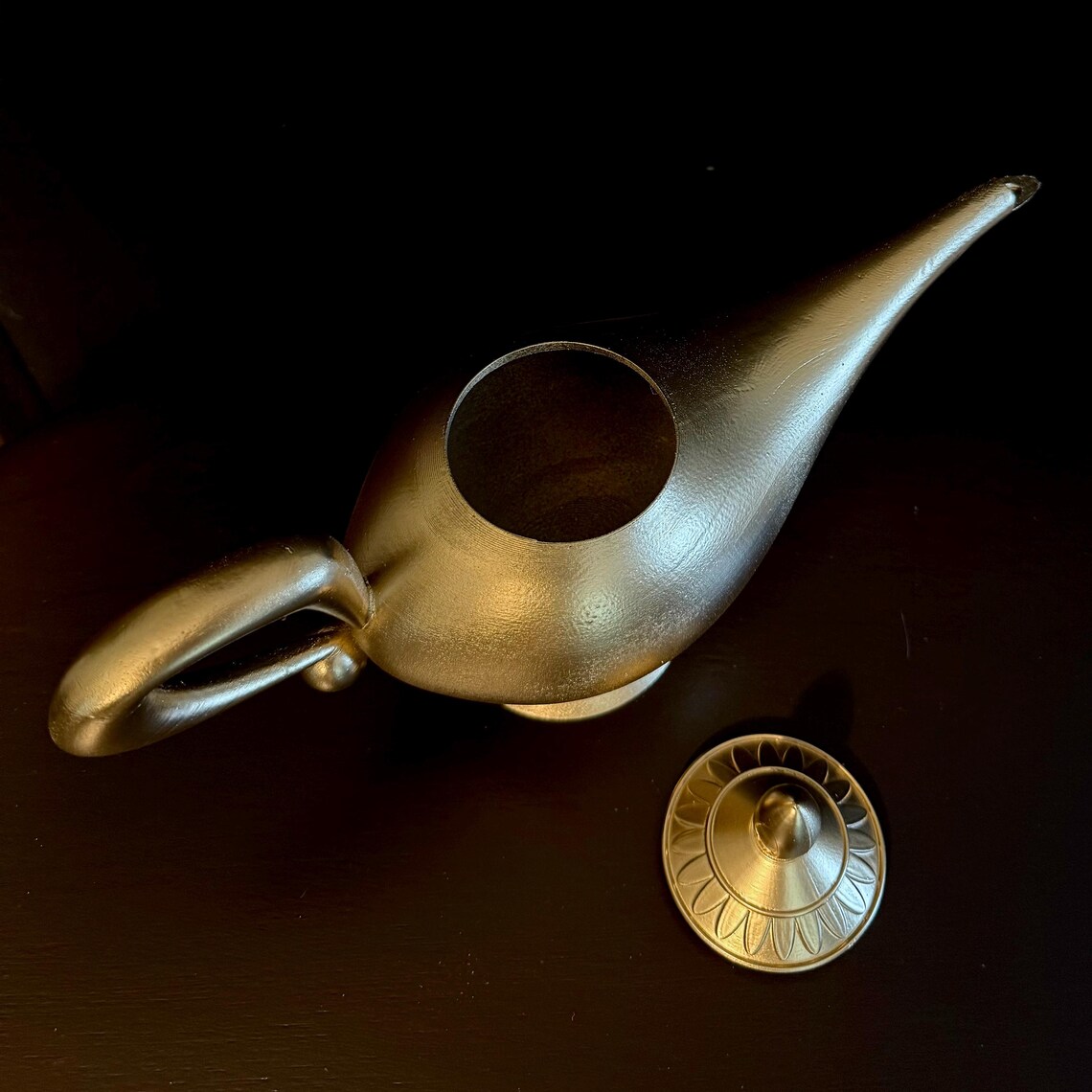 Aladdin Inspired Magic Genie Lamp Prop | 3D Printed Gold Theatrical ...