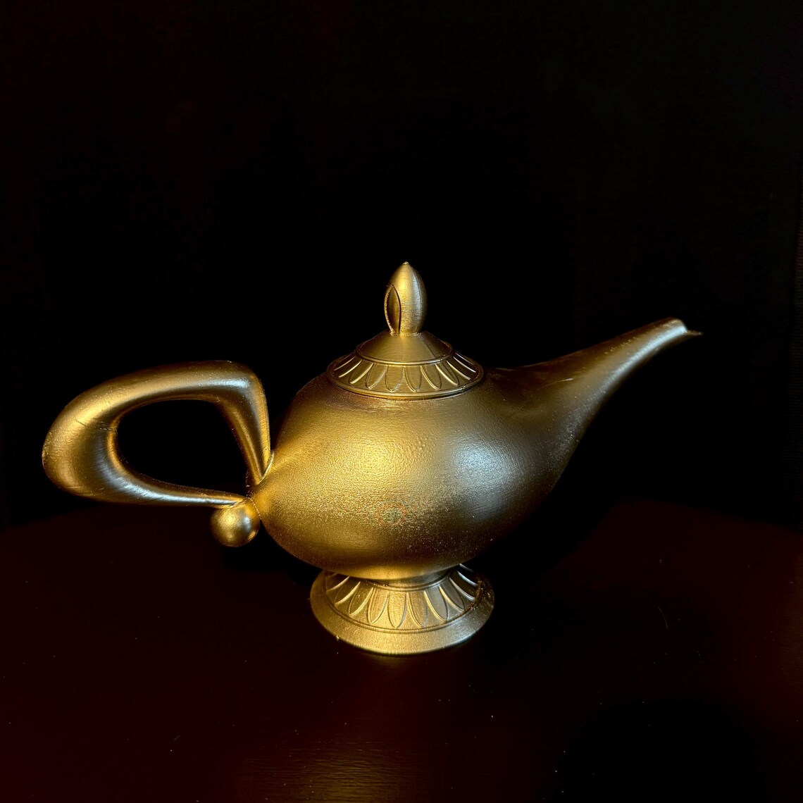 Aladdin Inspired Magic Genie Lamp Prop | 3D Printed Gold Theatrical ...