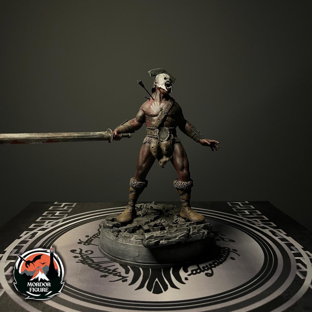Uruk Hai Berserker, Lord of the Rings Figure, Action Figure, 3D Printed ...