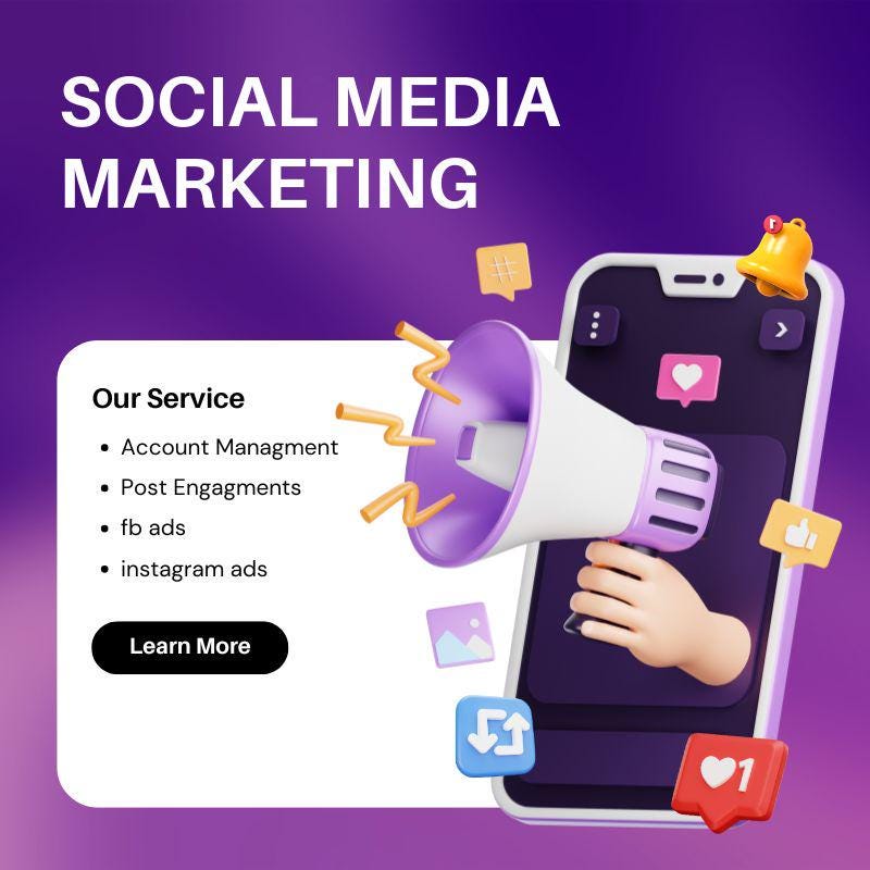 Social Media Marketing Services Instagram and Facebook Growth Branding ...
