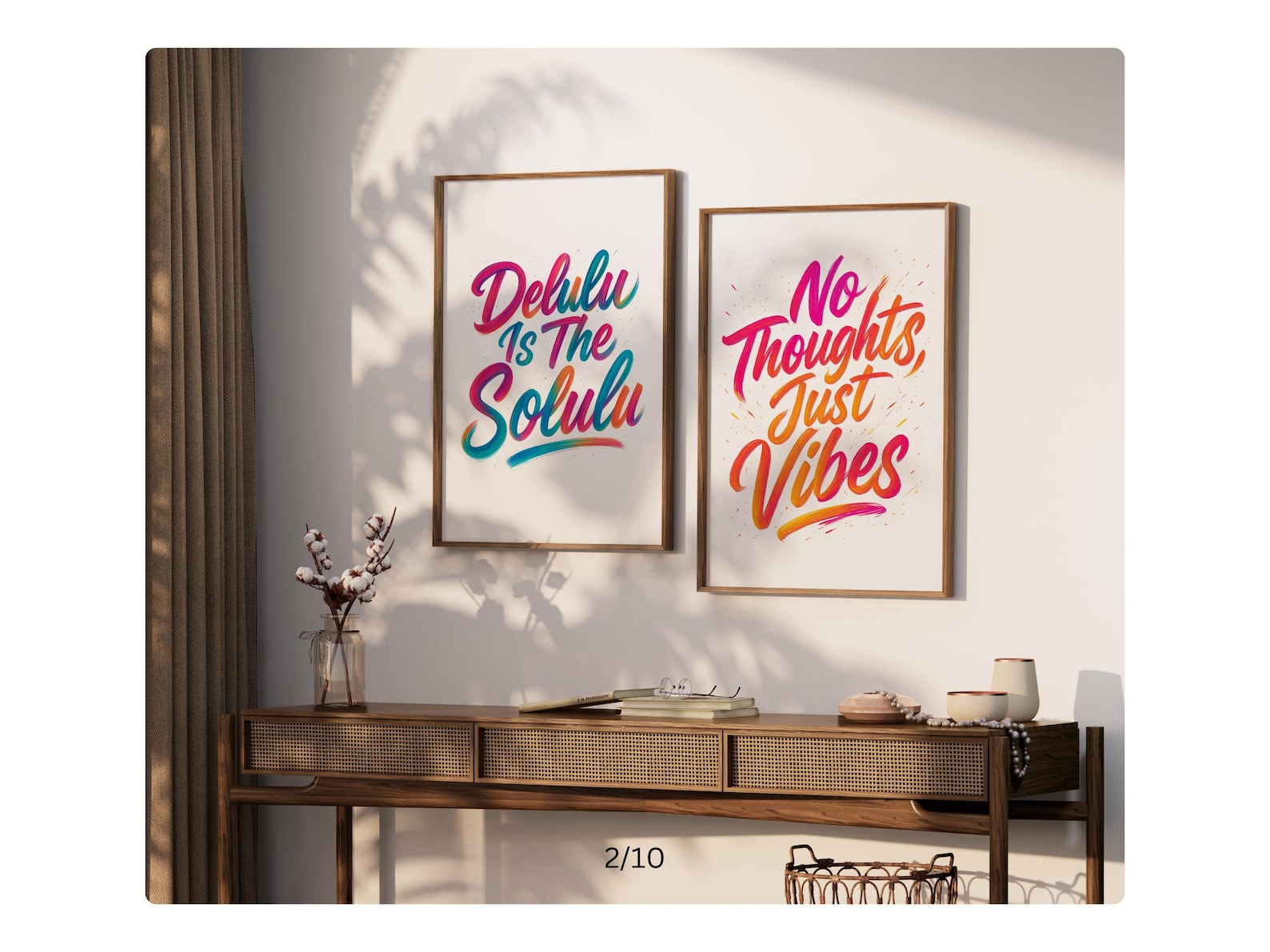 Gen Z Slang Typography Poster Set of 10, Gen Z Humor, Colorful Wall Art ...