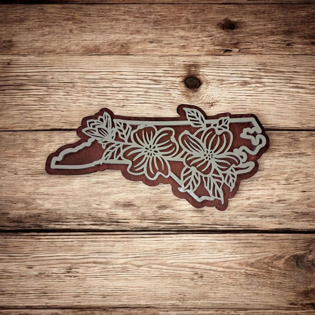 Decorative North Carolina Layered Design - Etsy
