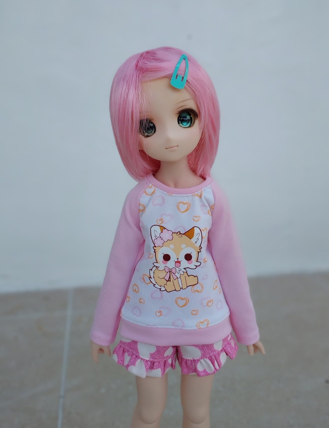 BJD Clothes | Mini Dollfie Dream MDD Super Dollfie MSD Pink Sweater ...