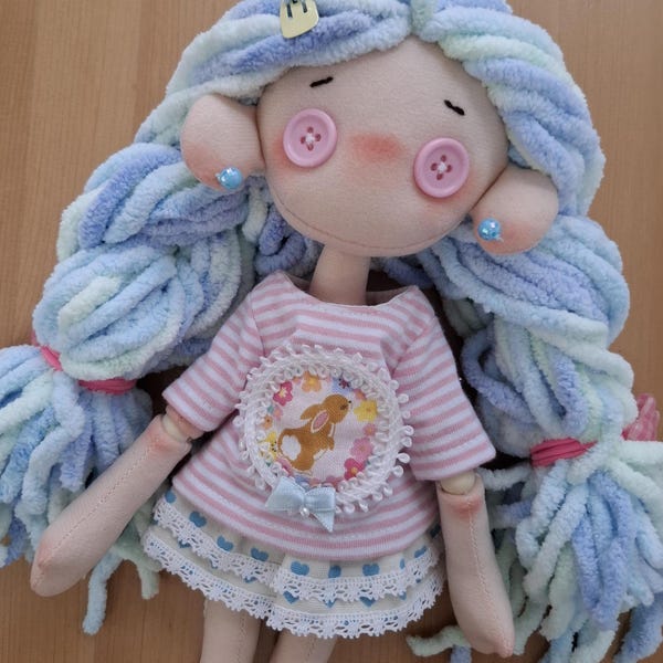 Button Doll - Etsy