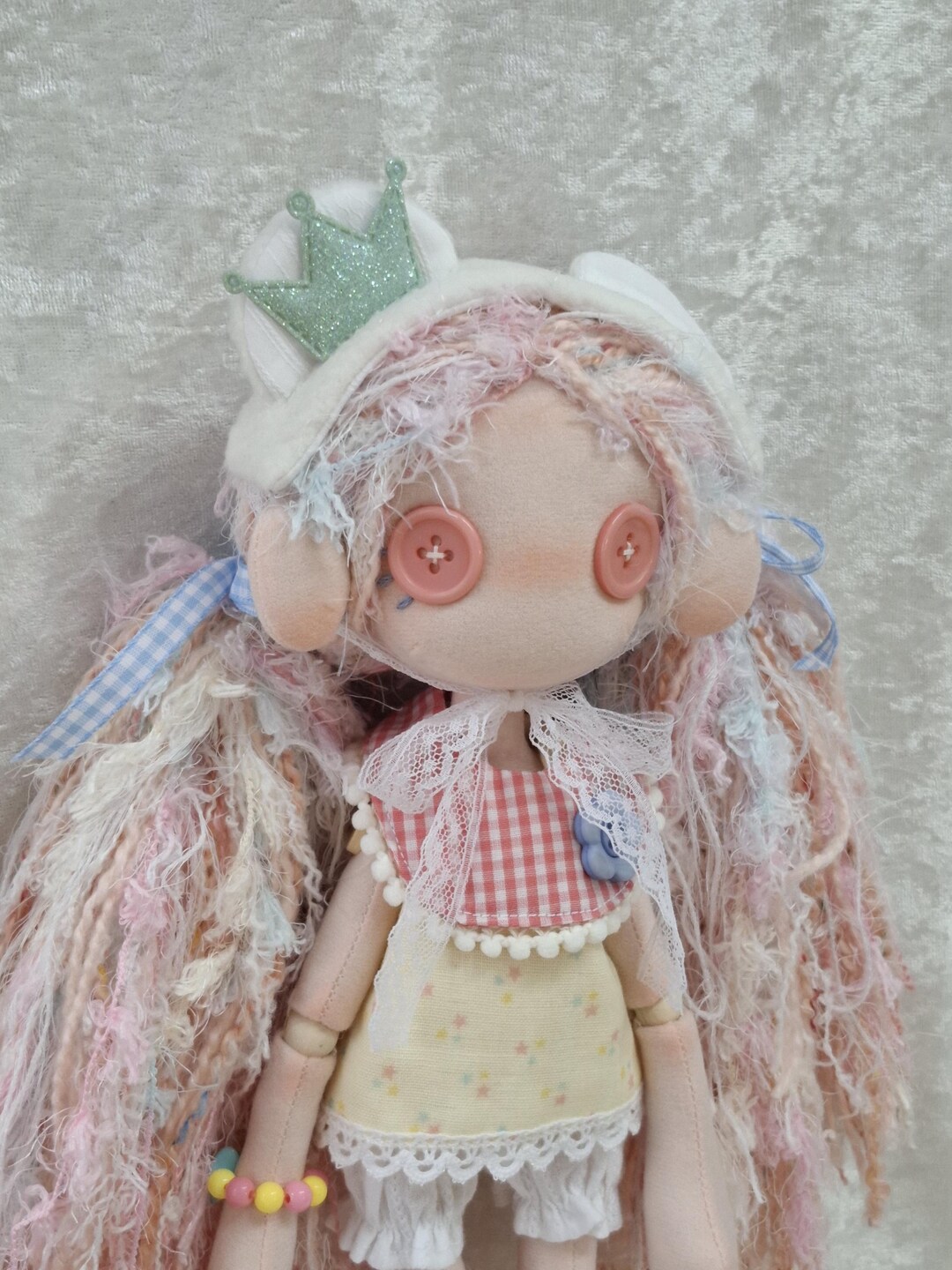Handmade Rag Doll | Button Eye Doll | 30 Cm Girl Cloth Doll | Waldorf ...