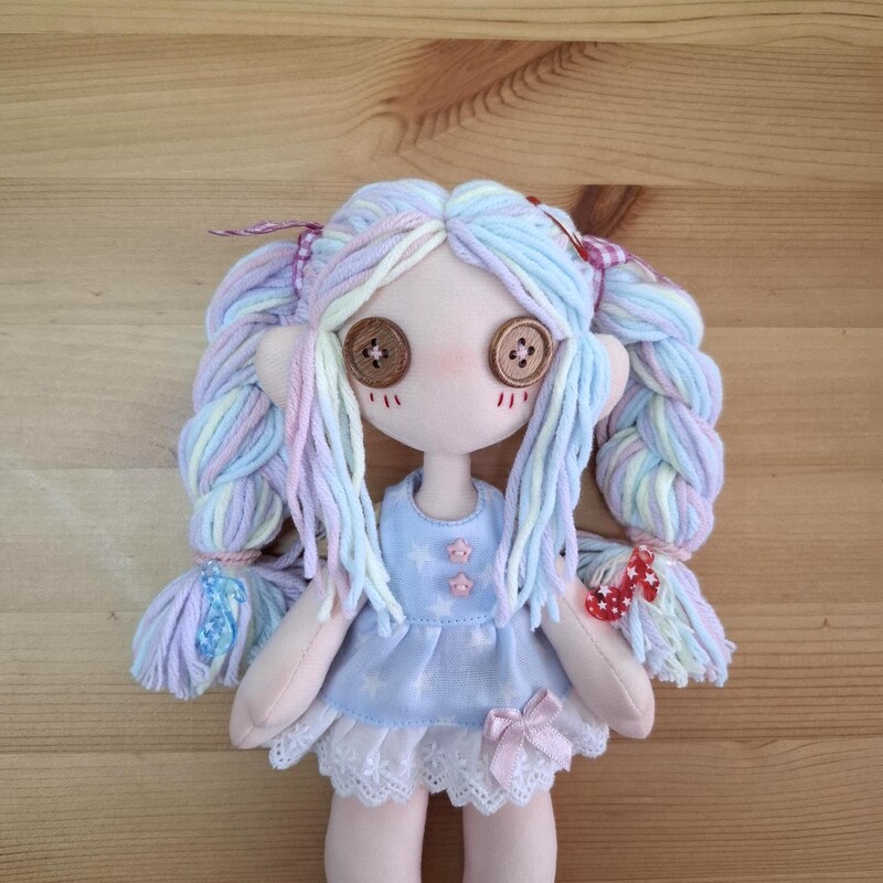 Button Eye Doll - Etsy