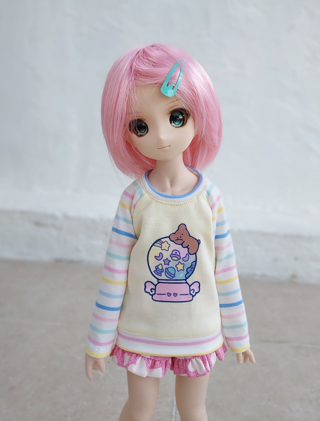 BJD Clothes | Mini Dollfie Dream MDD Super Dollfie MSD Yellow Sweater ...